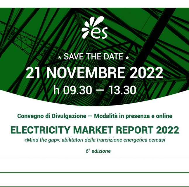 Eventi e Formazione | Eventi | Electricity Market Report 2022